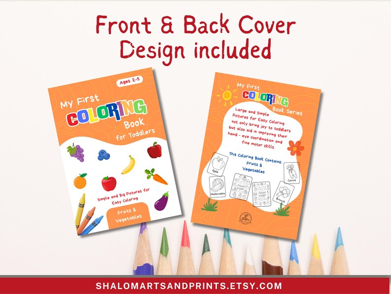 Toddlers Printable Coloring Pages - Part 5, Fruits & Vegetables ...