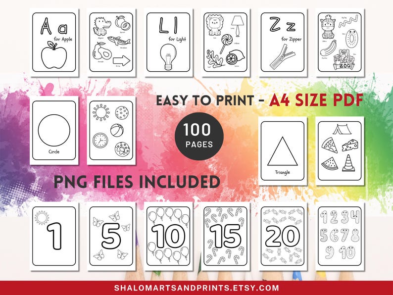 Toddlers Printable Coloring Pages - Part 3, Alphabet, Numbers and ...