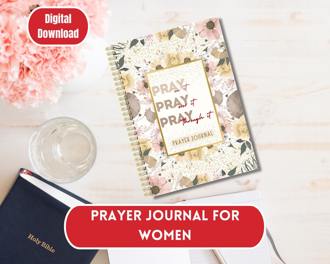 Prayer Journal Printable Template for Christian Women, Mother's Day ...
