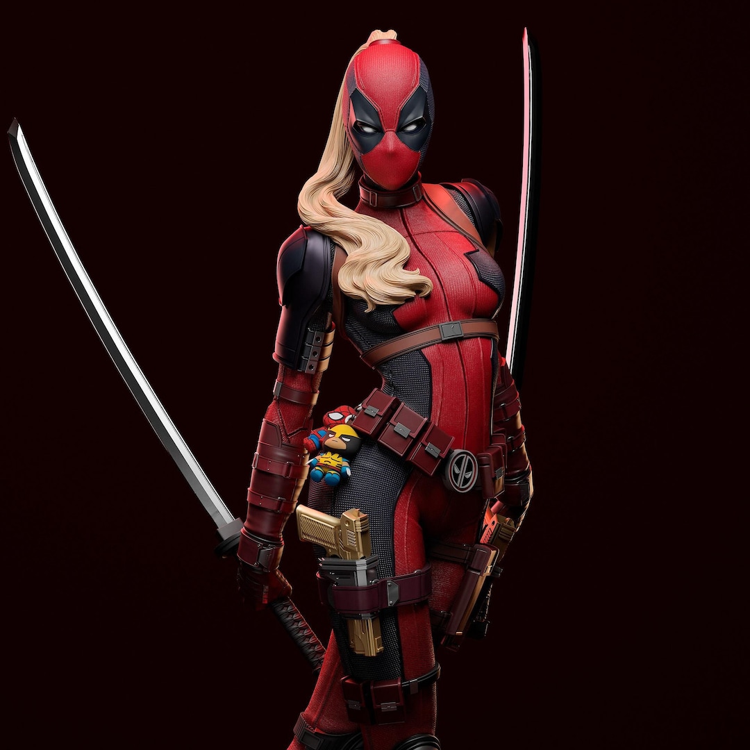 Lady Deadpool / 1:8 Scale Premium Figure / Handmade / Marvel Statue ...