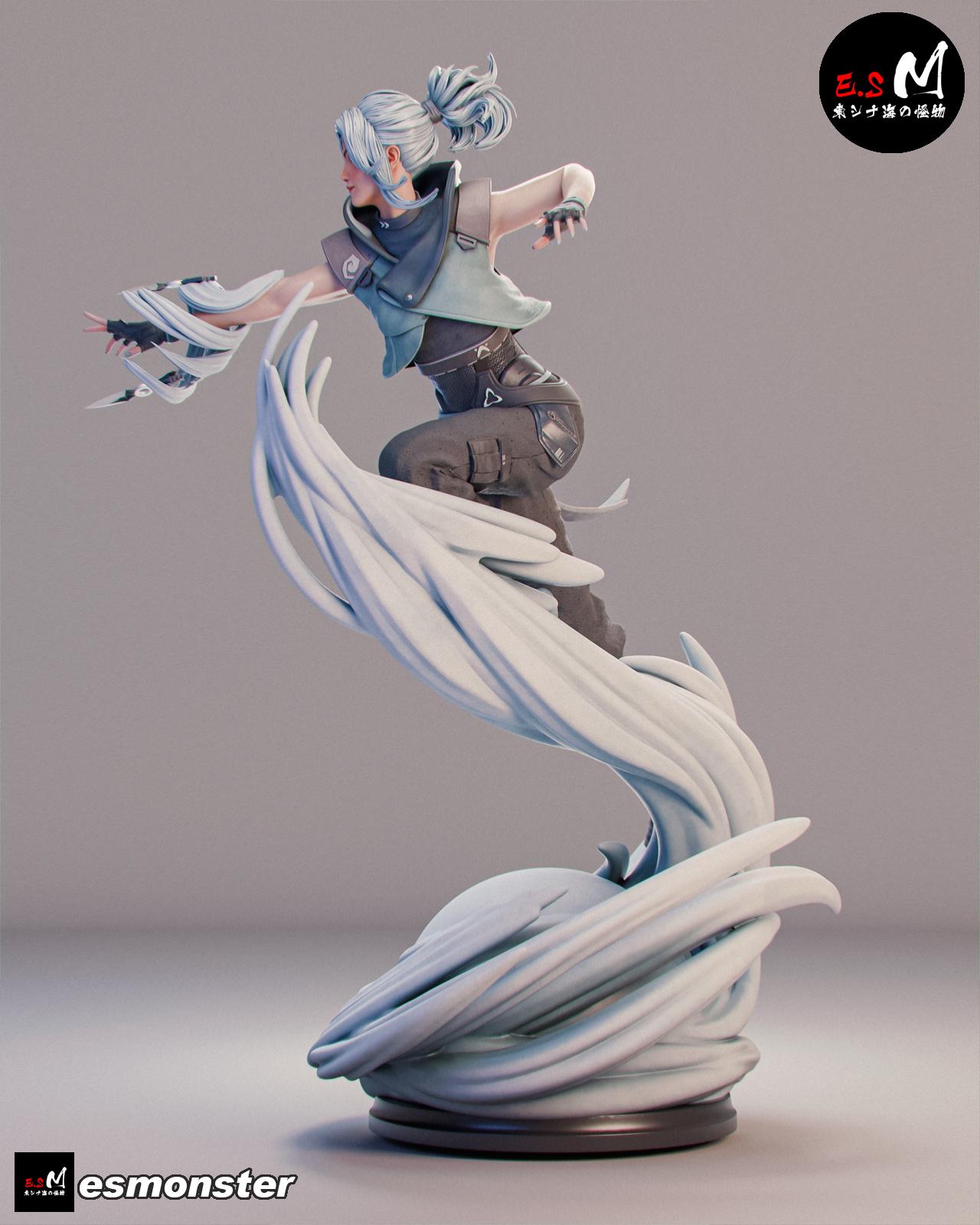 Jett / Valorant 1:8 Premium Figure / Action Statue / Game Figure - Etsy