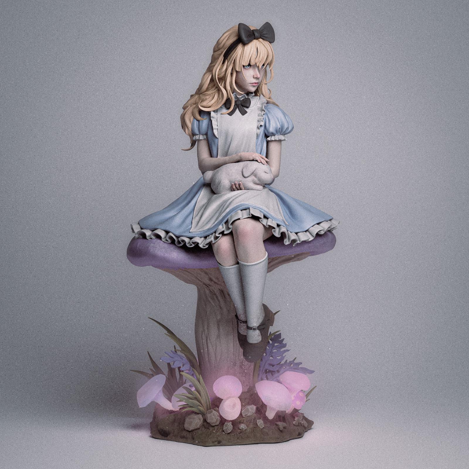 Alice / Alice in Wonderland 1:8 Premium Figure / Fairytale Statue ...