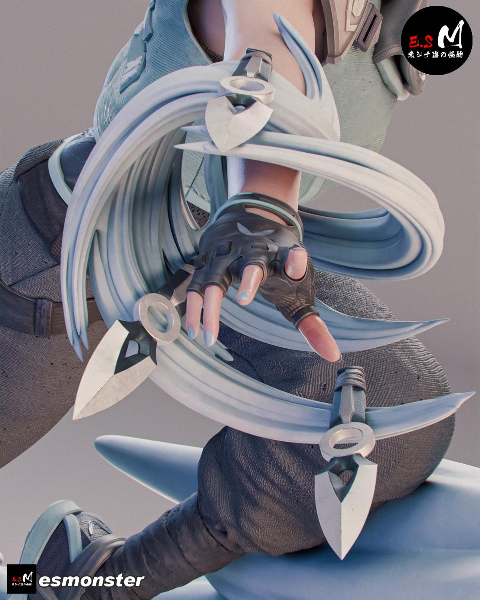 Jett / Valorant 1:8 Premium Figure / Action Statue / Game Figure - Etsy