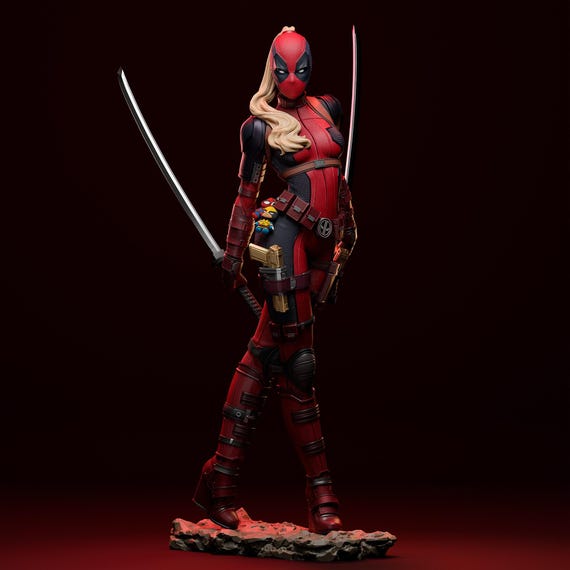 Lady Deadpool Fan Art Custom Fan Art Marvel Comics Lady Deadpool
