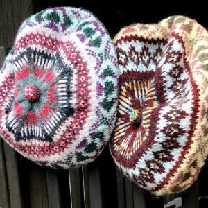 Bobby's Fair Isle Thistle Tam O'shanter Knitting Pattern (2 in 1) Pdf ...