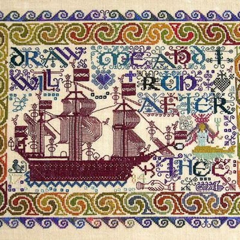 Cross Stitch Sampler Pattern - Etsy