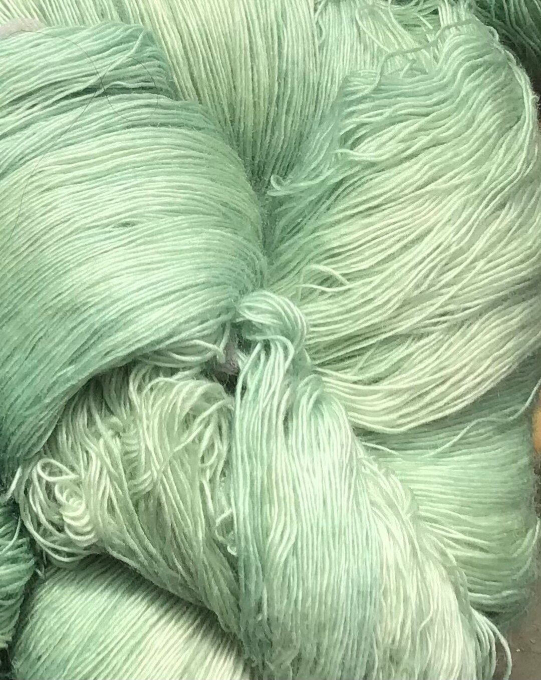 Pearly Iced Mint - Fine Lace - 1ply Cobweb- Australian Merino - Bobby ...