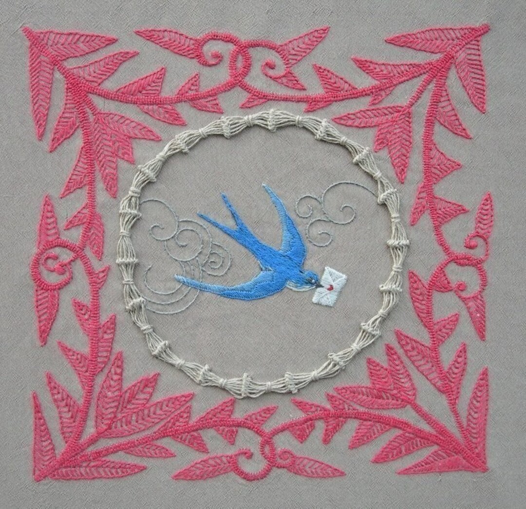 Bluebird Embroidery (stitchery) Design (sent as PDF File) - Etsy