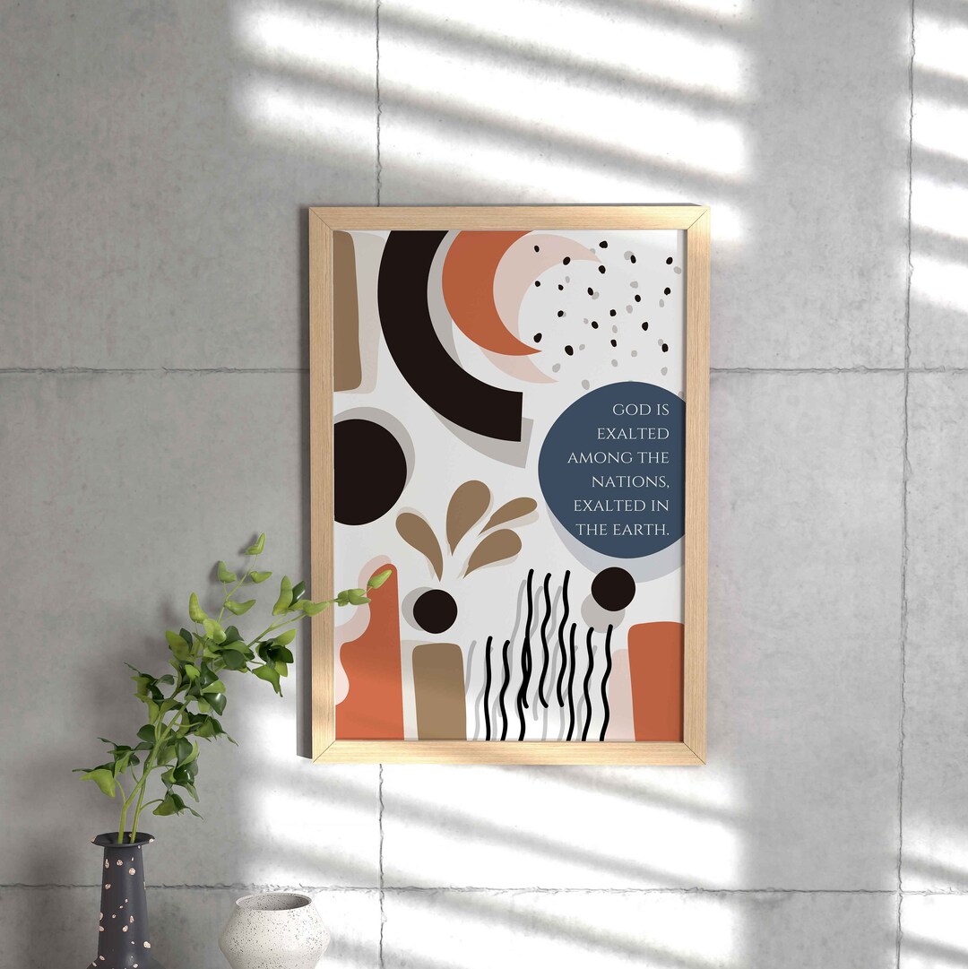 Printable Abstract Christian Minimalist Artwork Design Modern Abstract ...