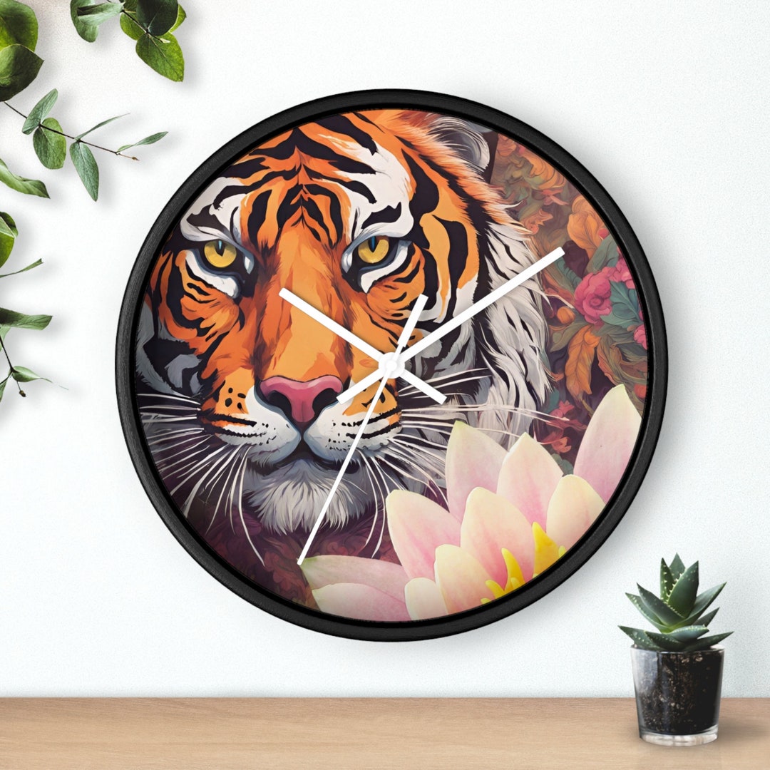 Tiger Wall Clock - Etsy