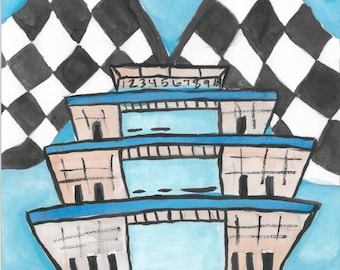 Indy 500 Interactive Coloring Book Pages Race Car Book Digital Download ...