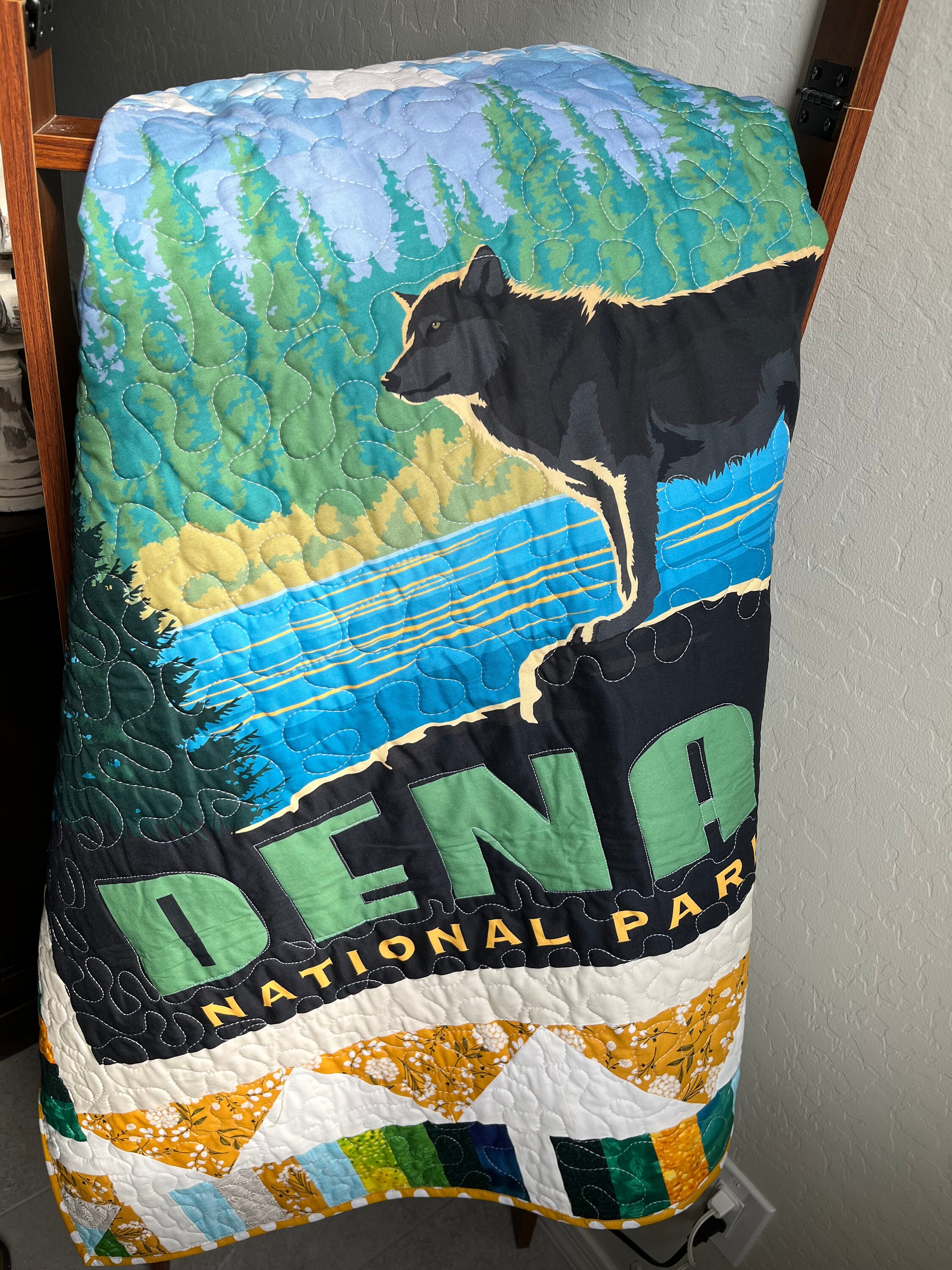Denali Quilt | Handmade | 100% Cotton Fabric | 42x57 | Made in the USA ...