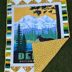 Denali Quilt | Handmade | 100% Cotton Fabric | 42x57 | Made in the USA ...