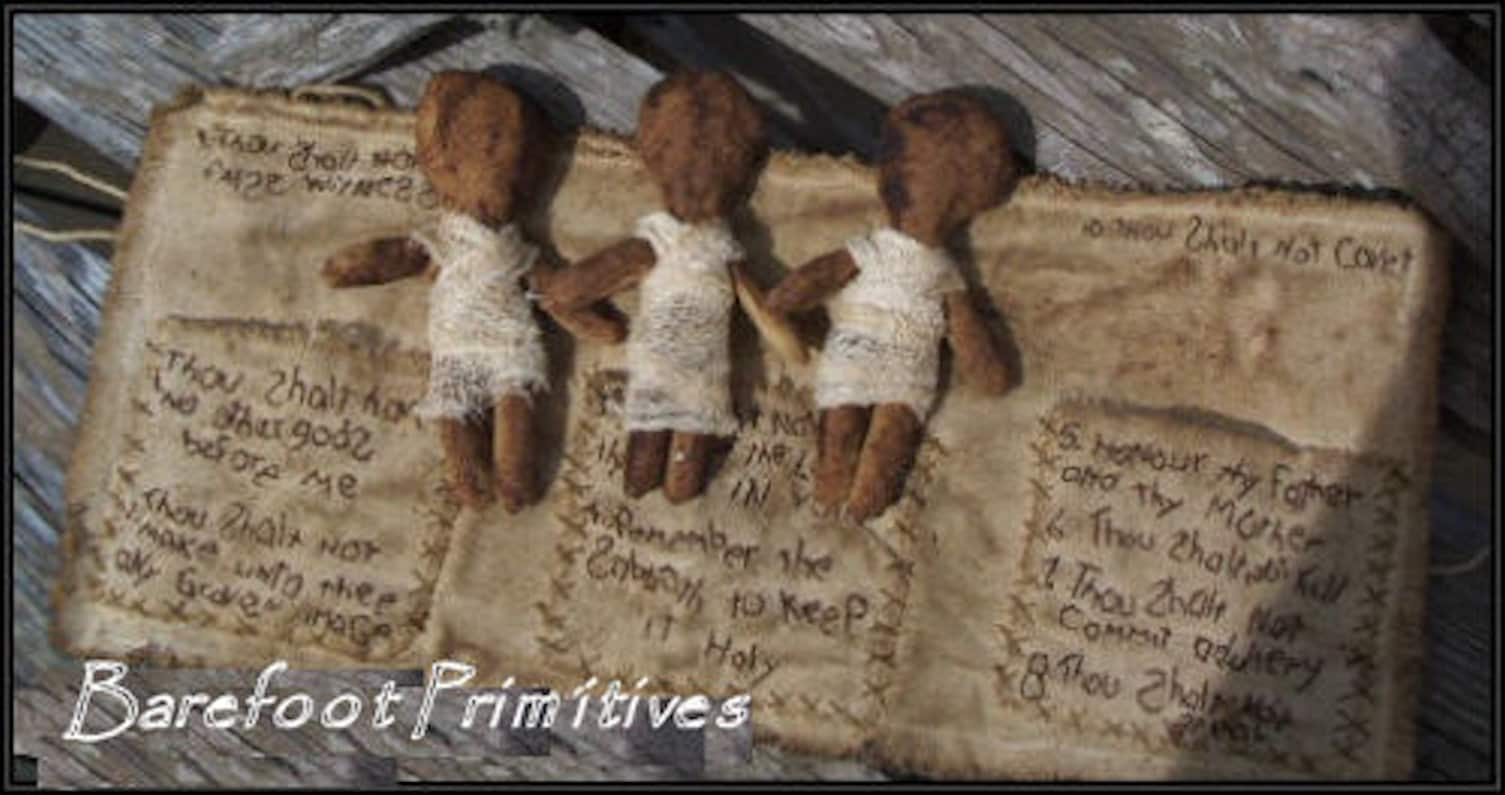 10 Commandments Roll Church Dolls Sewing Roll Embrodery PDF PATTERN - Etsy