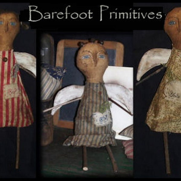 Primitive Angel Doll - Etsy