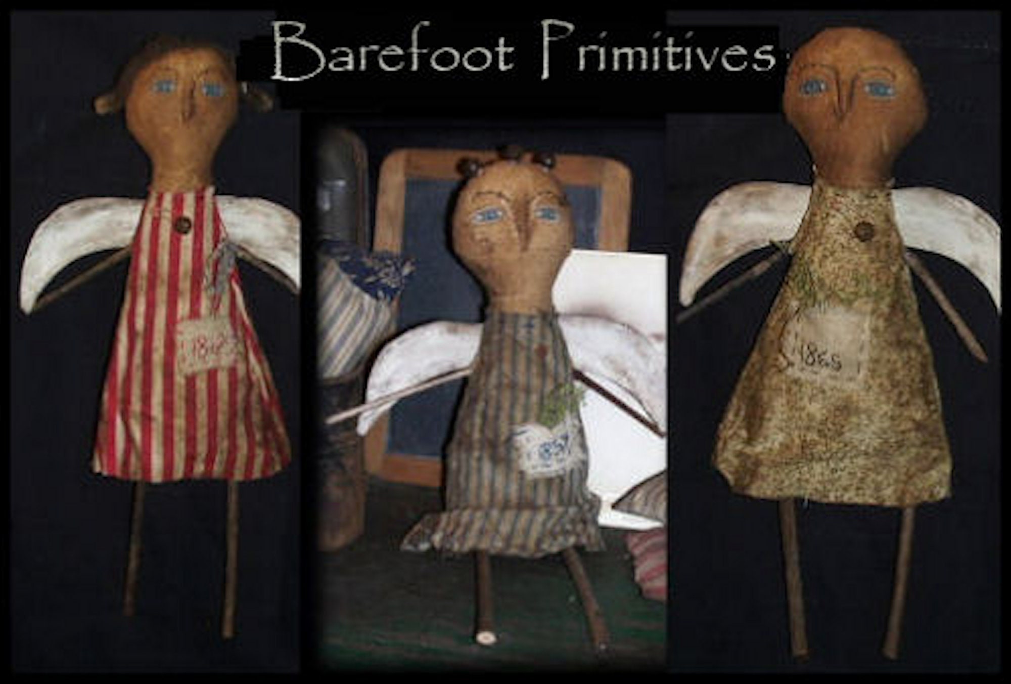 Simple Primitive Angel Dolls Digital PATTERN - Etsy