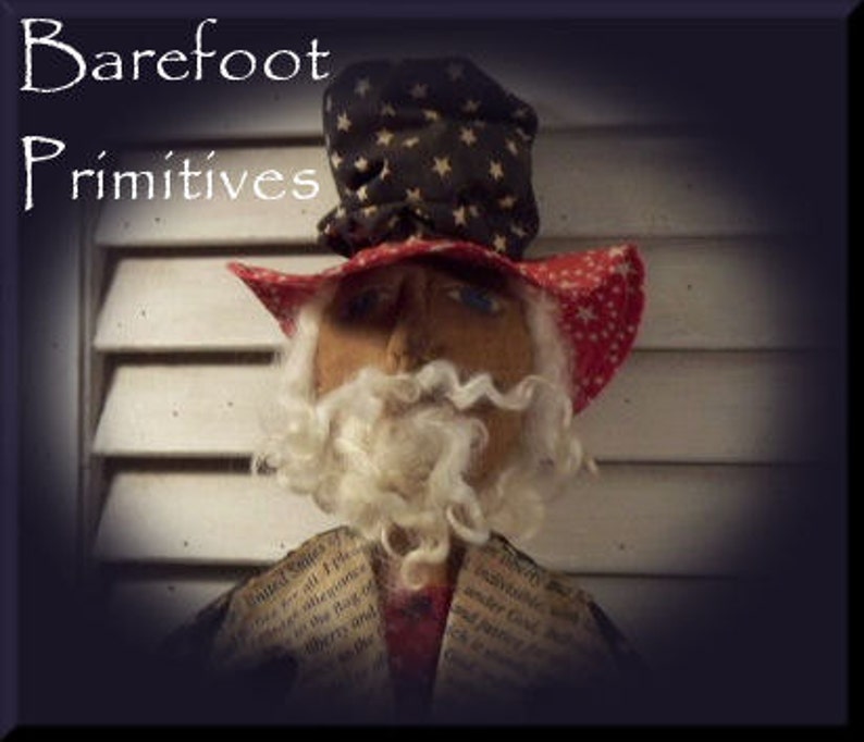 Uncle Sam Summertime Sammy Sitter Doll, Hat, Digital Epattern - Etsy