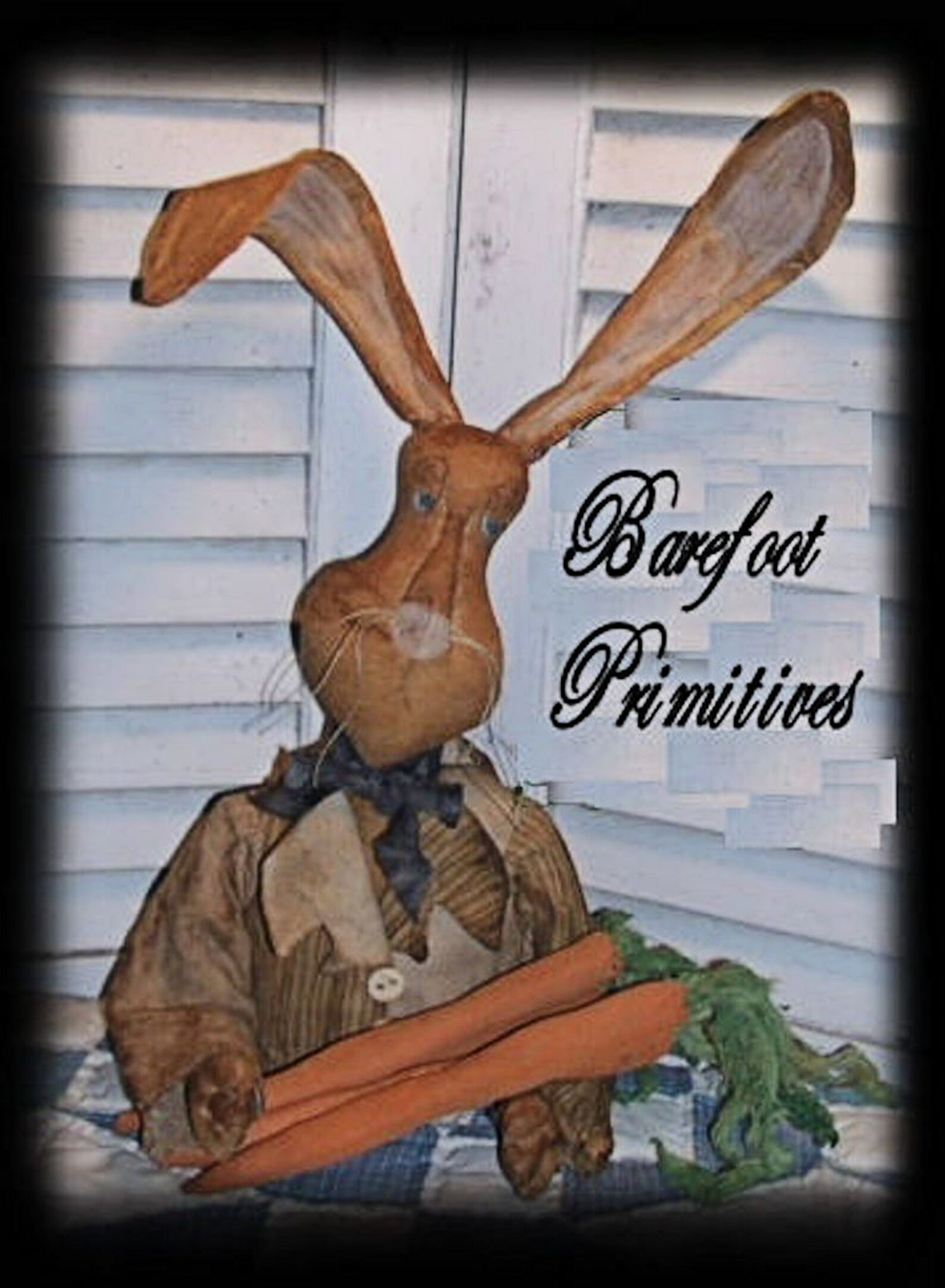 Bunny Harvey Rabbit Carrots Shelf Sitter Folk Art Doll Spring PDF ...