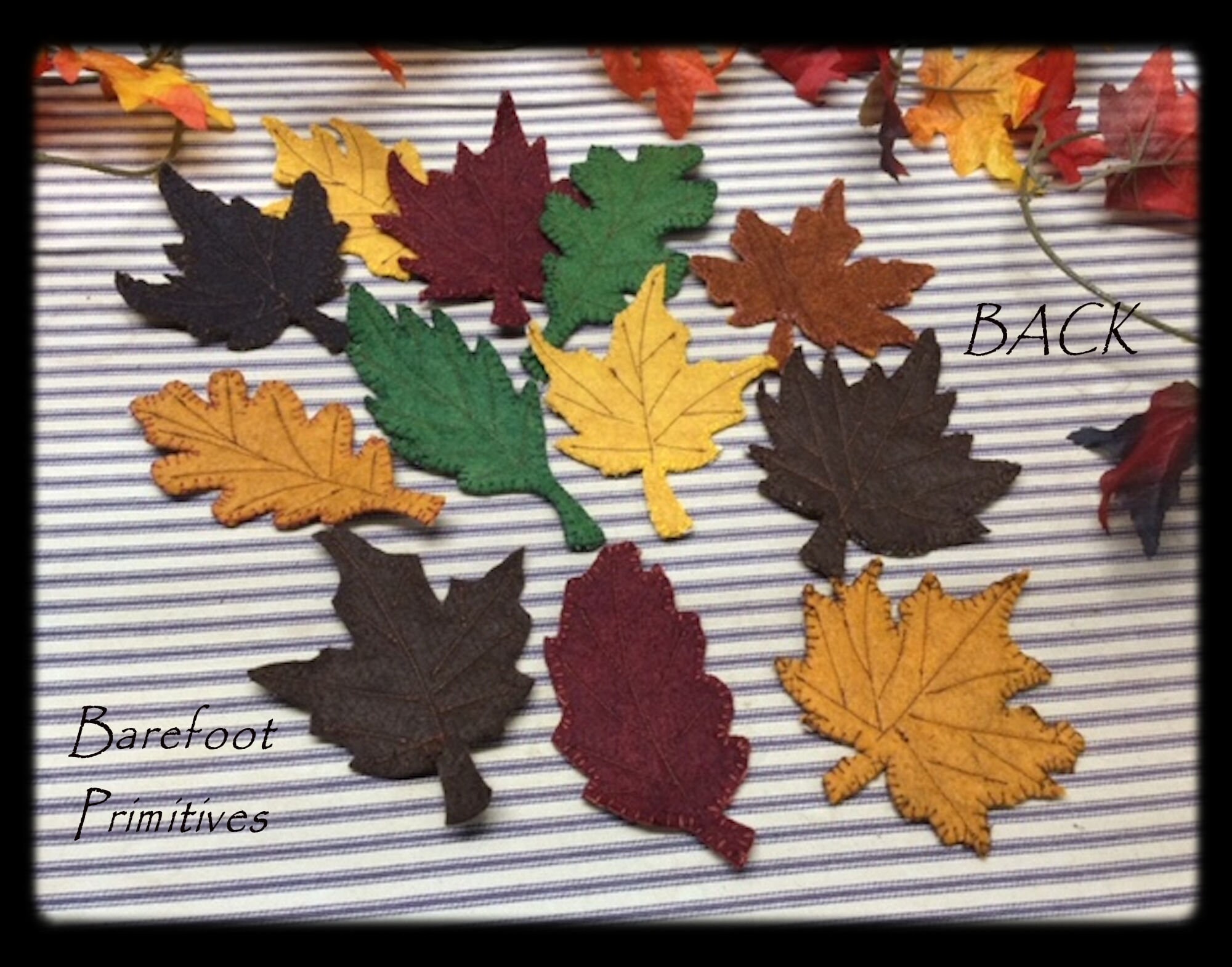 Fall Leaves Wool Bowl Fillers Digital Epattern - Etsy