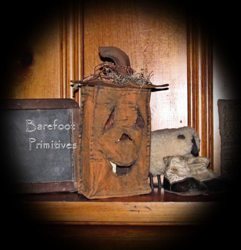 Primitive Pumpkin Light Box Stem Digital E PATTERN - Etsy