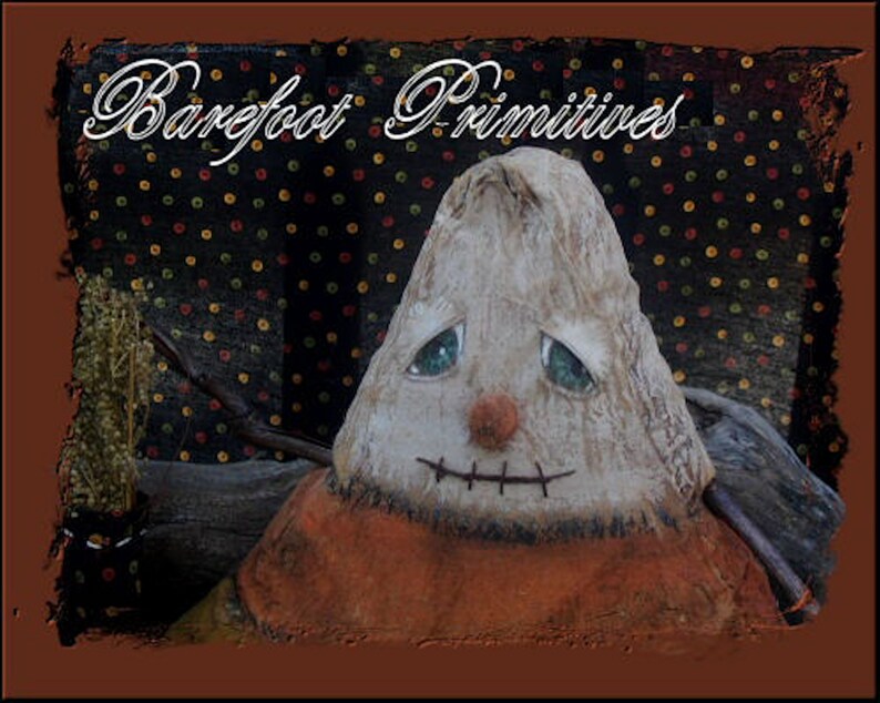 Candy Corn Primitive Cornelius Doll Whimsy Fall Cone Halloween Digital ...