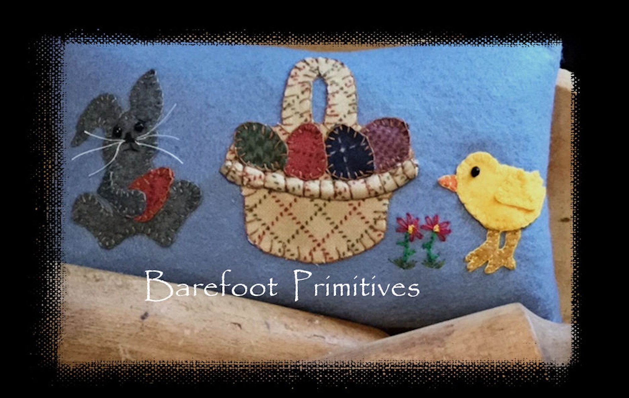 Easter Penny Rug Pillow Chick Bunny Rabbit Basket Eggs PDF PATTERN - Etsy