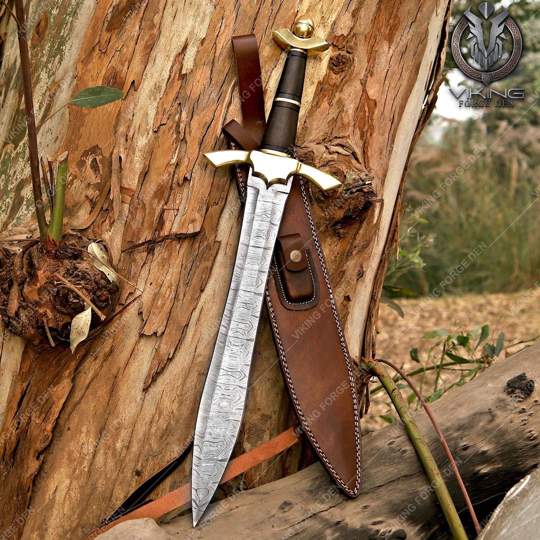 Damascus Steel Viking Sword for Christmas Gift, Viking Sword Gifts for ...