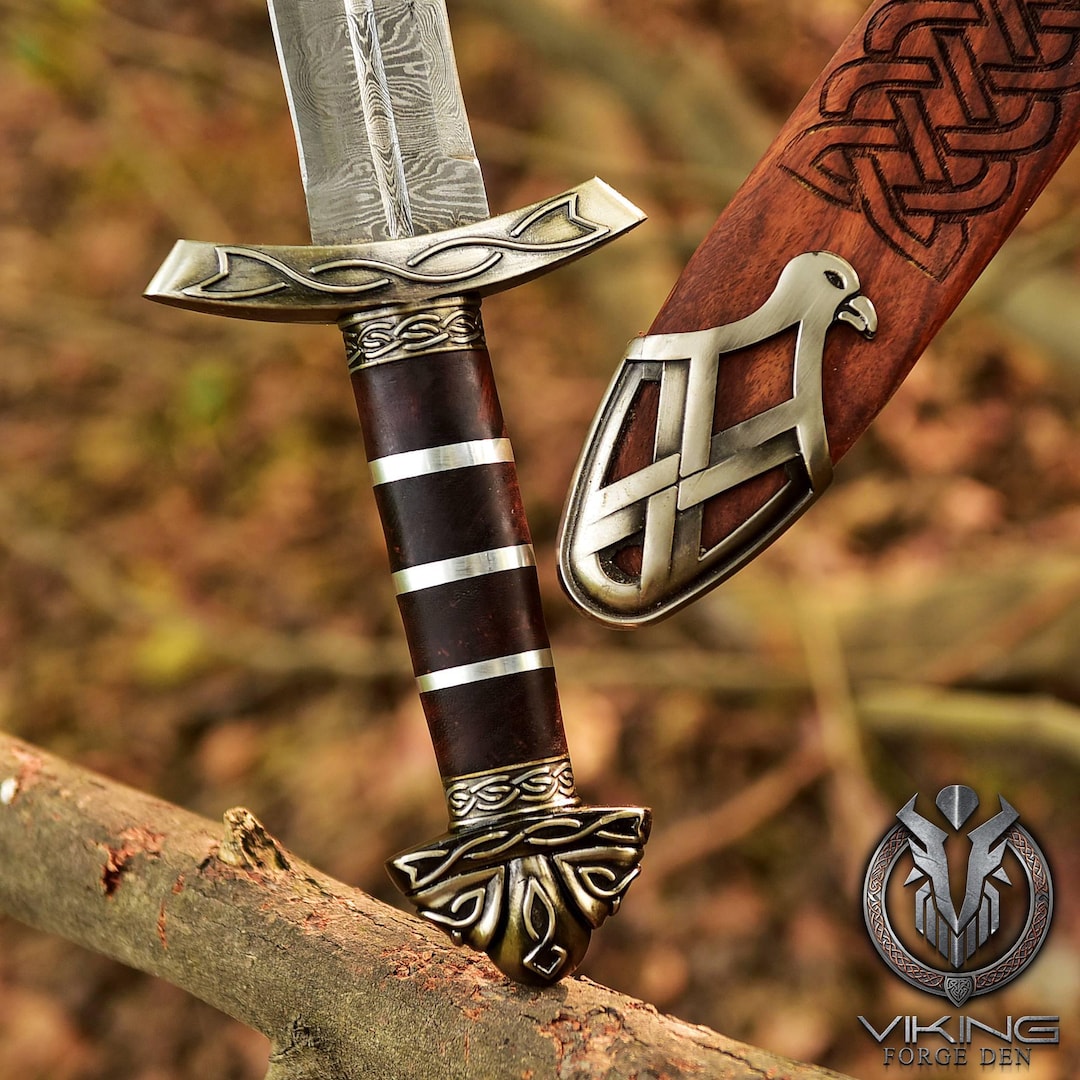 Handmade Damascus Steel Viking Sword, Custom Nordic Viking Sword for ...
