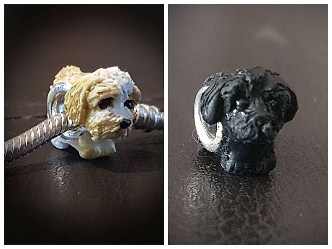 Cockapoo Polymer Clay Charm Bead to Fit Pandora Bracelets - Etsy