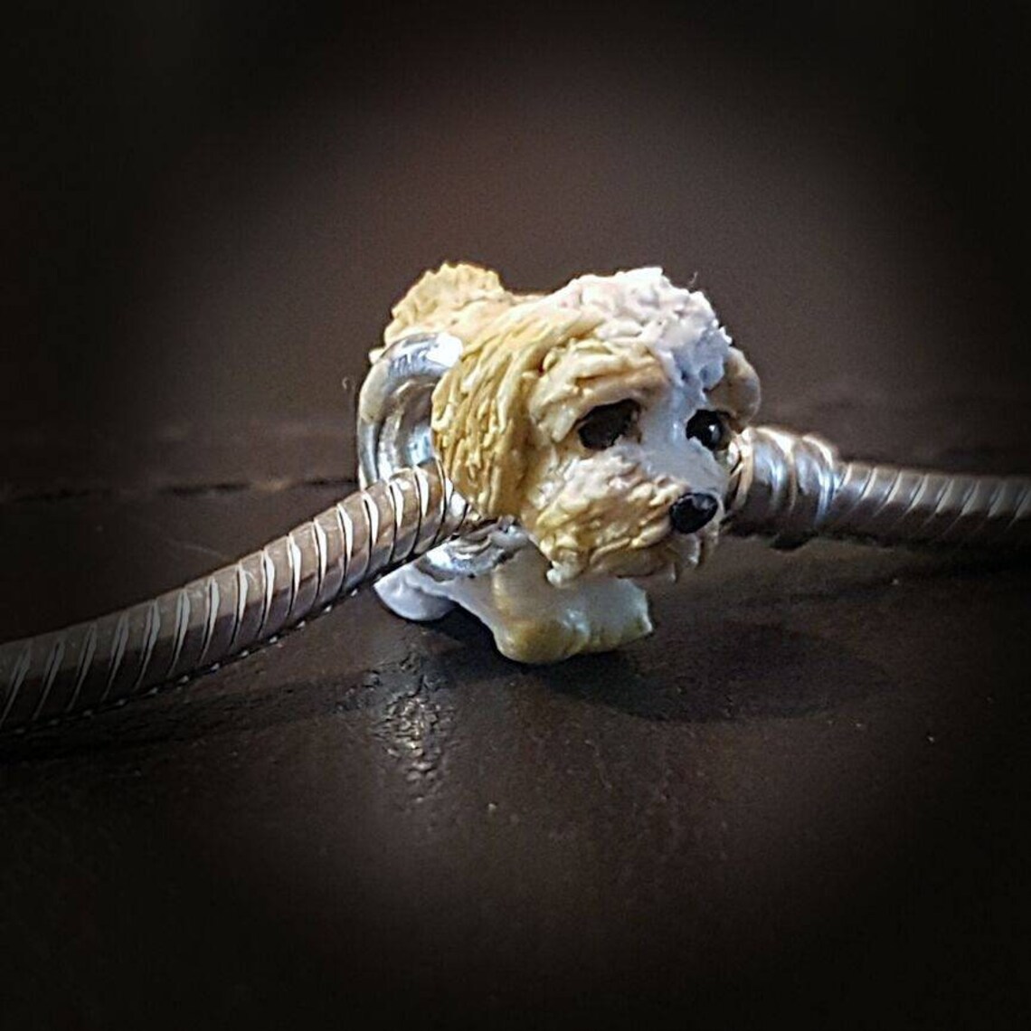 Cockapoo Polymer Clay Charm Bead to Fit Pandora Bracelets - Etsy