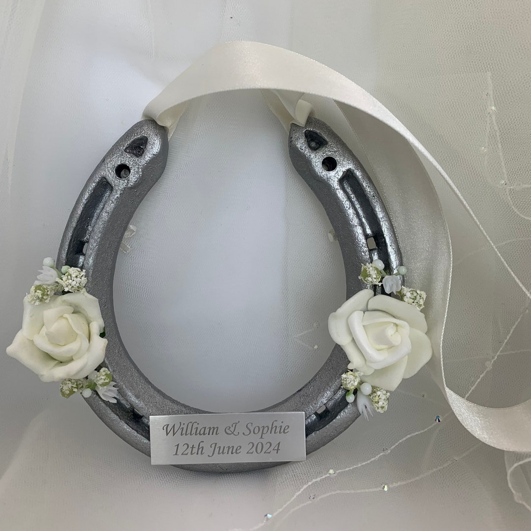 Personalised Wedding Horseshoe Gift, Real Lucky Horseshoe, Horseshoe ...