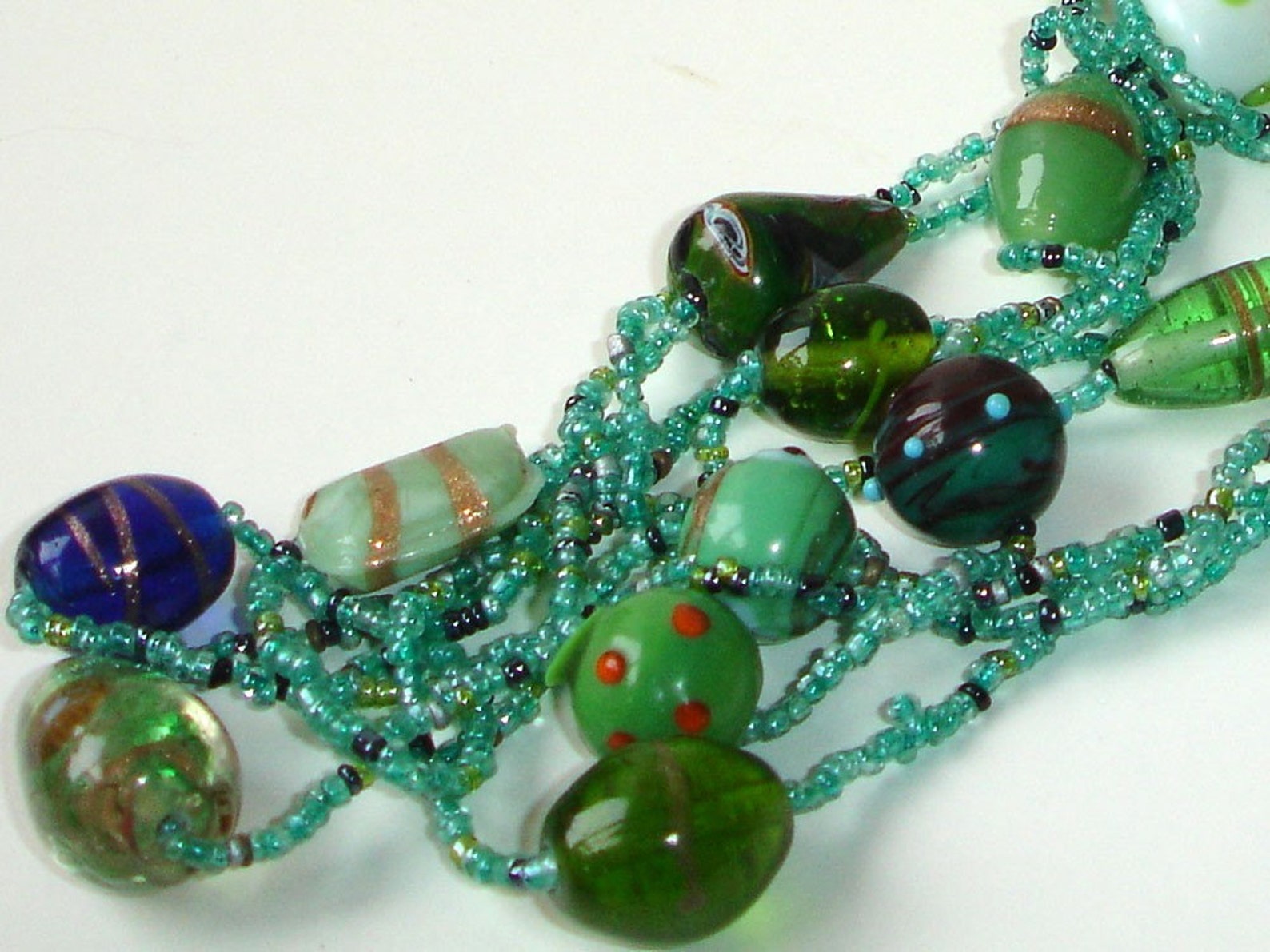 Shades of Green Glass - Etsy