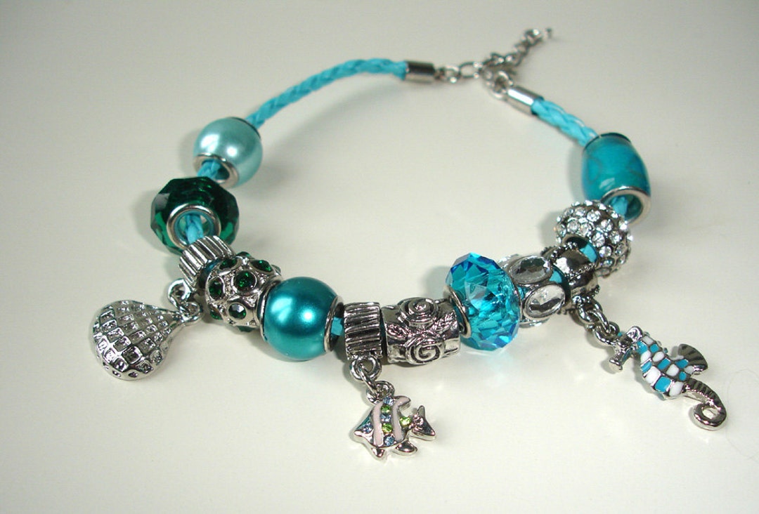 Chrystal Blue Charm Bracelet Seaworld - Etsy