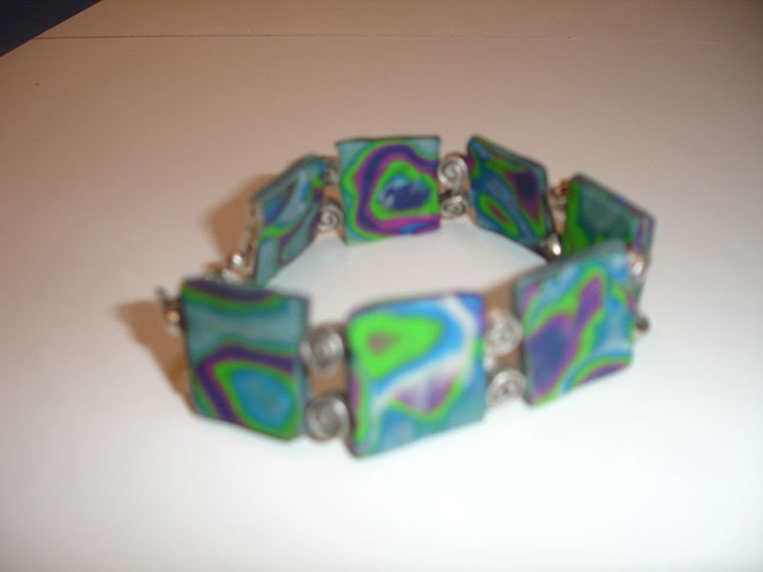 Polymer Clay Bracelet - Etsy