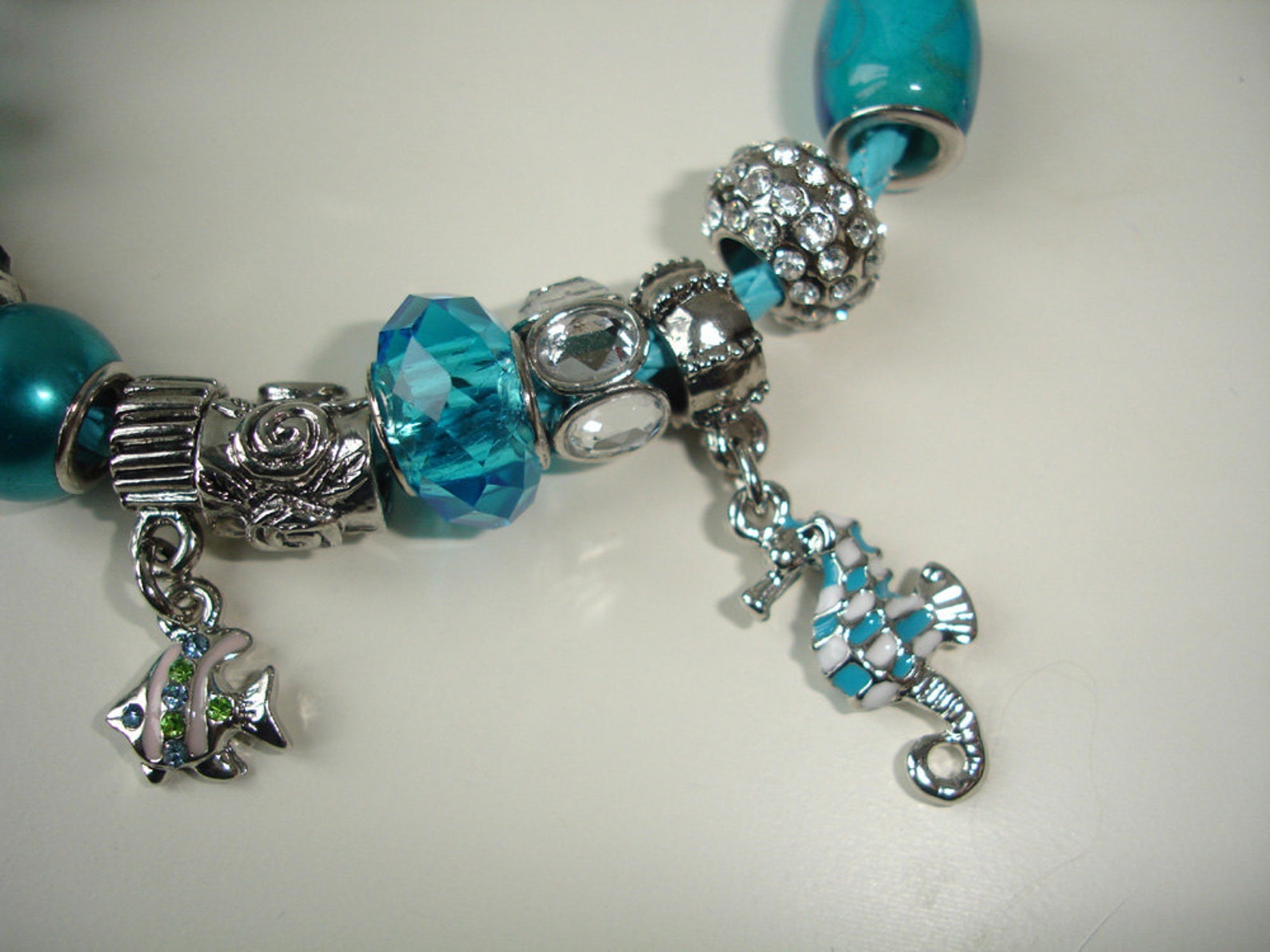 Chrystal Blue Charm Bracelet Seaworld - Etsy