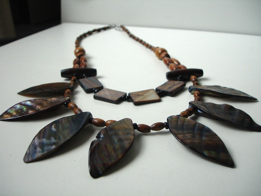 Wood and Shell - Etsy