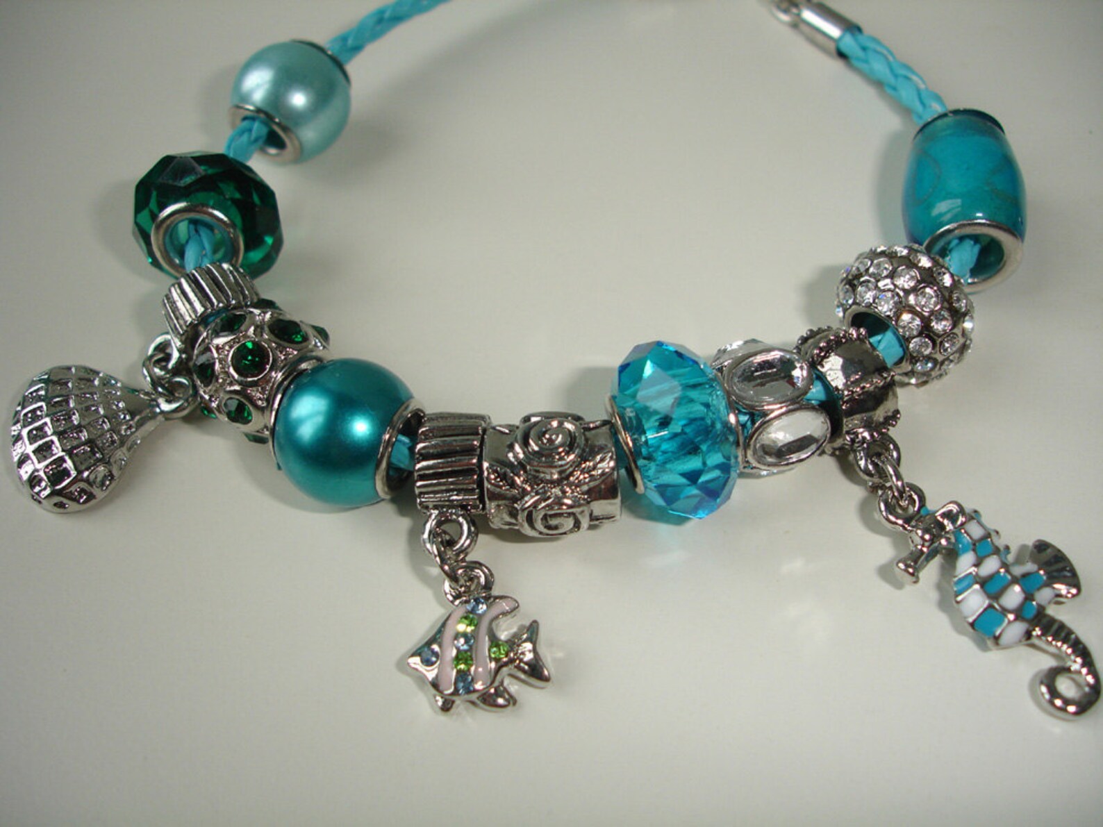 Chrystal Blue Charm Bracelet Seaworld - Etsy