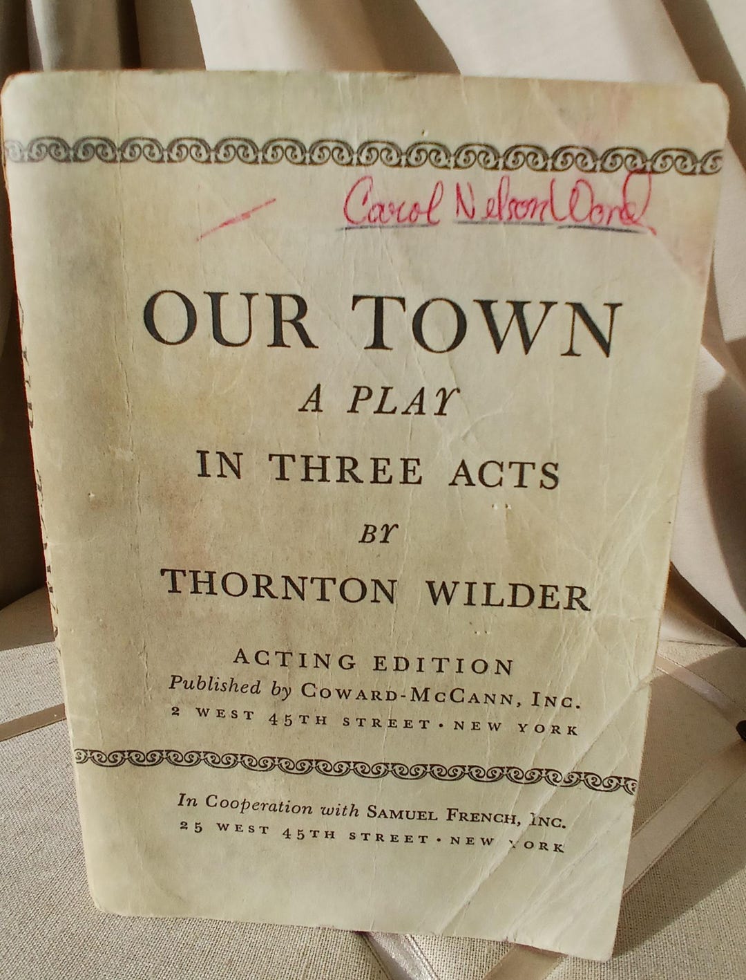 Our Town by Thornton Wilder - Etsy