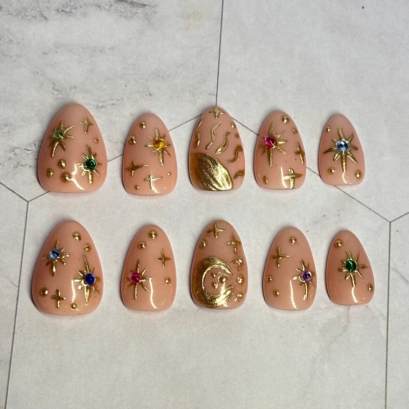 Celestial Nails - Etsy