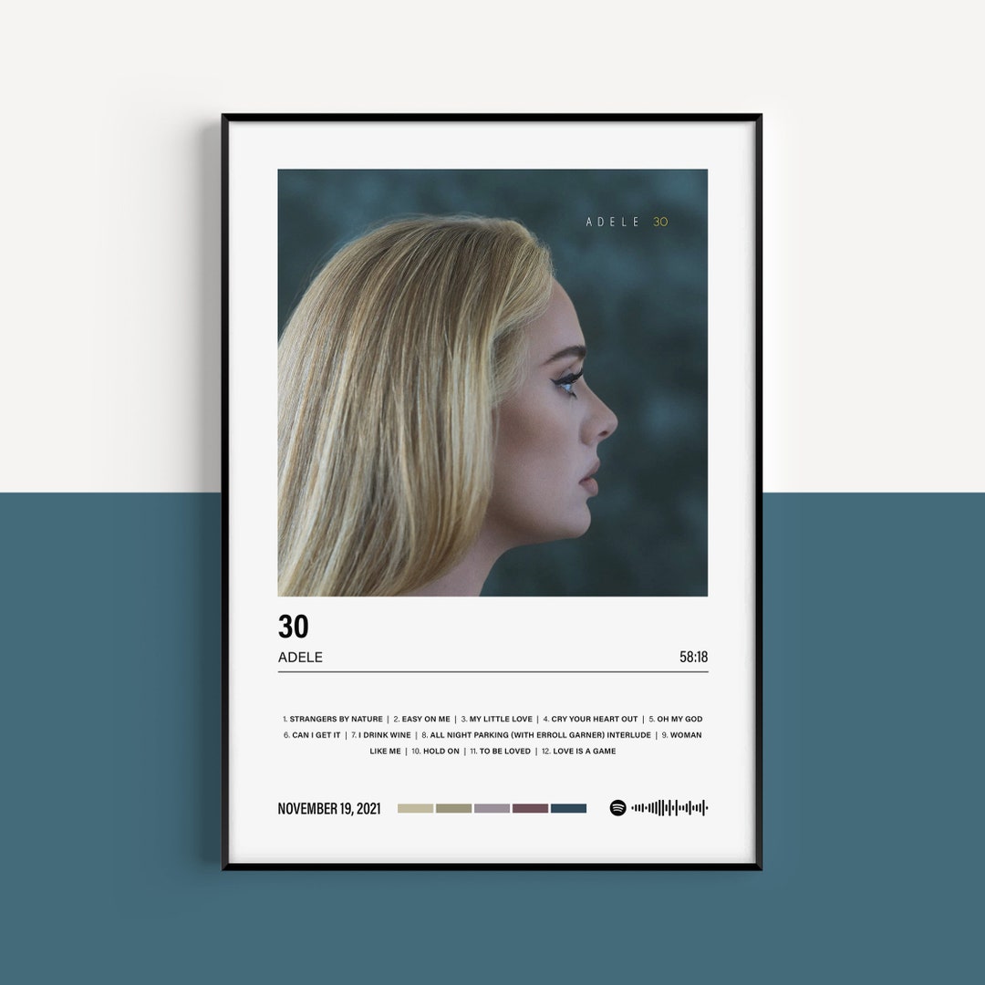 Adele 30 30 Tracklist Adele Album Album Cover Poster Music Digital ...