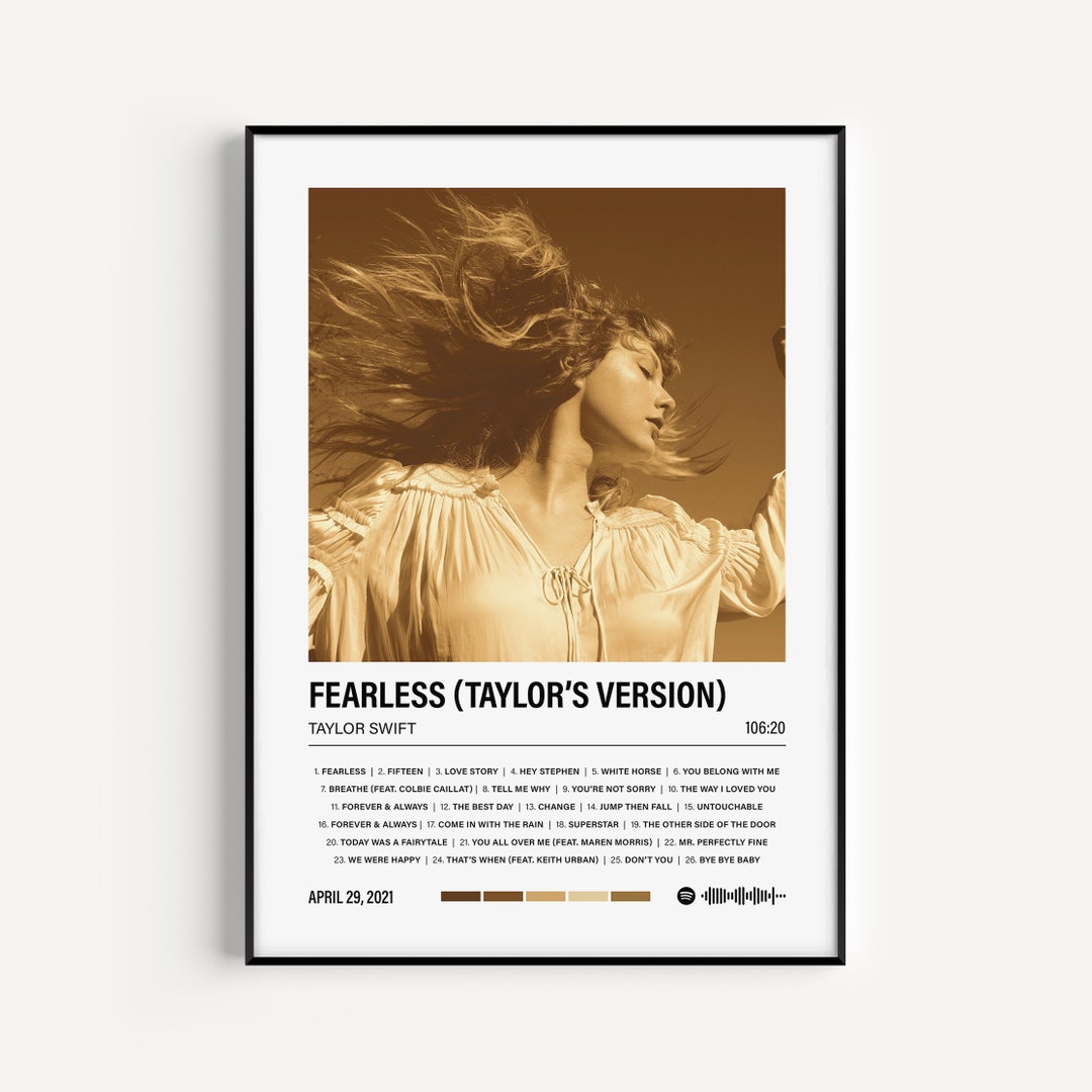 Taylor Swift Fearless Fearless Tracklist Taylor Swift Album Album Cover ...