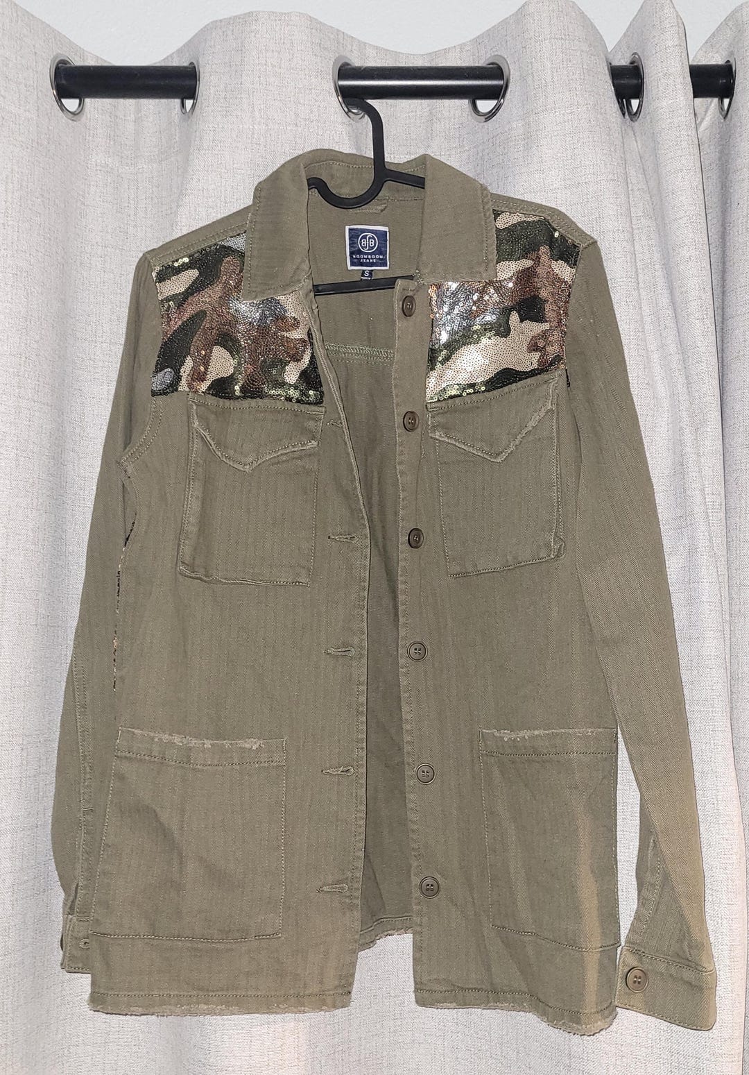 Boom Boom Jeans Olive Green Camouflage Women's Jacket - Etsy