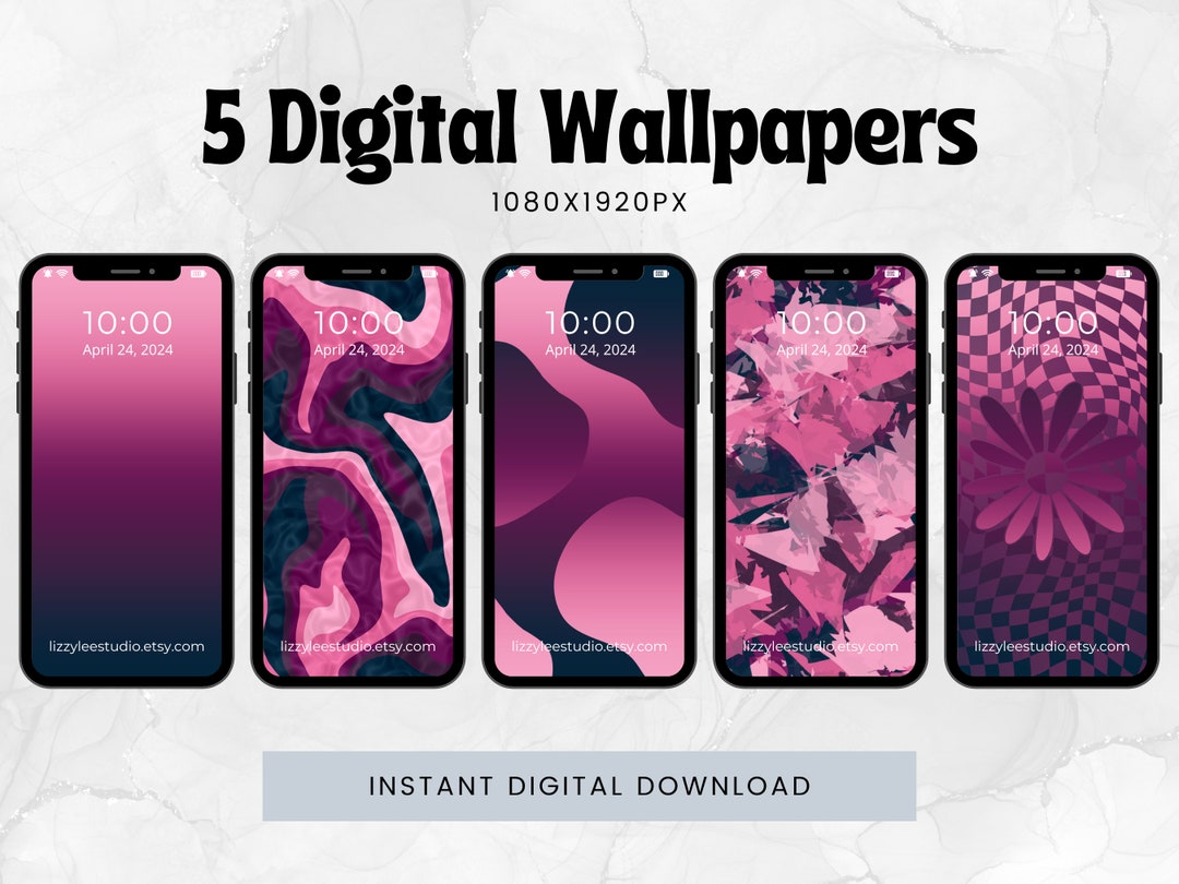 5 Digital Wallpapers for Phone | Mobile Device Home Screen or Lock ...