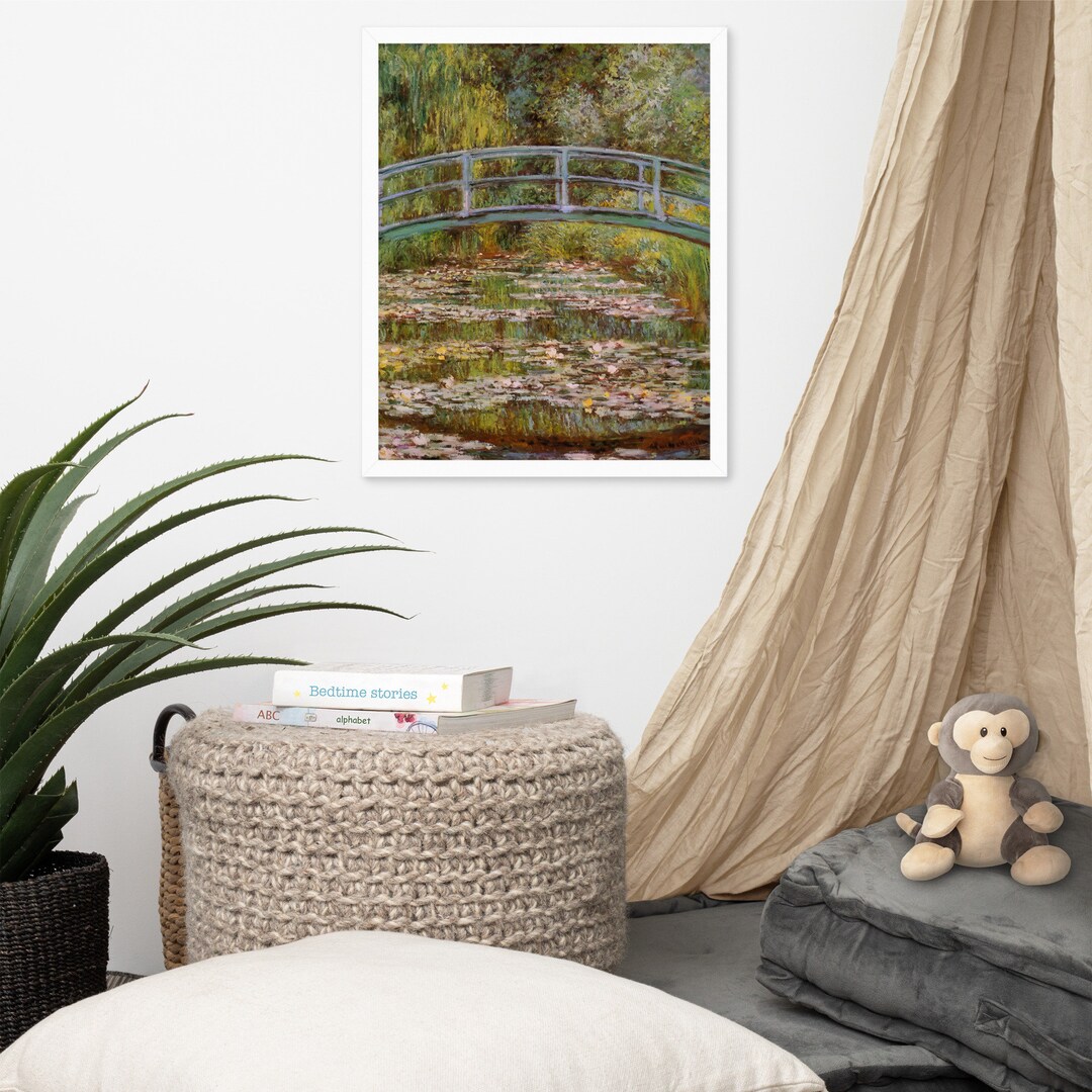Claude Oscar Monet – the Japanese Bridge 1899, Framed Poster - Etsy