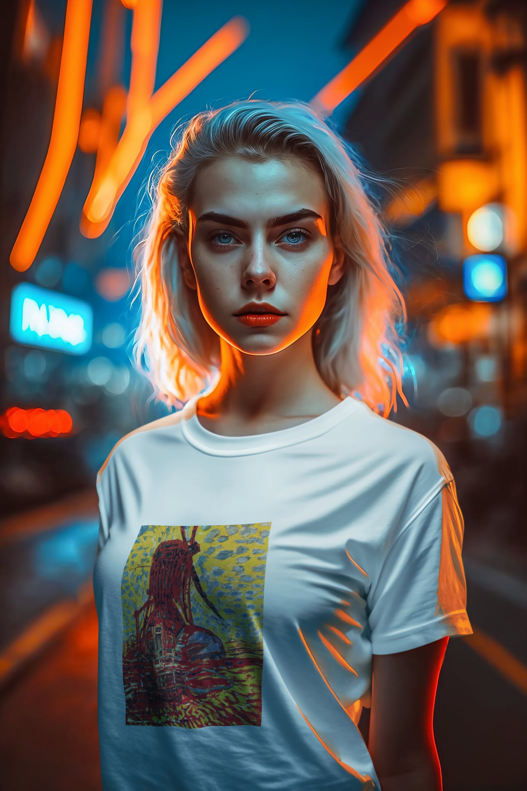 Piet Mondrian 1908, Mill in Sunlight: the Winkel Mill, Main Color is ...