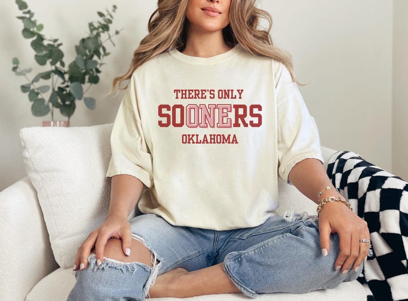 OU Shirt, There's Only One, Gameday, Comfort Colors, Boom Soon ...