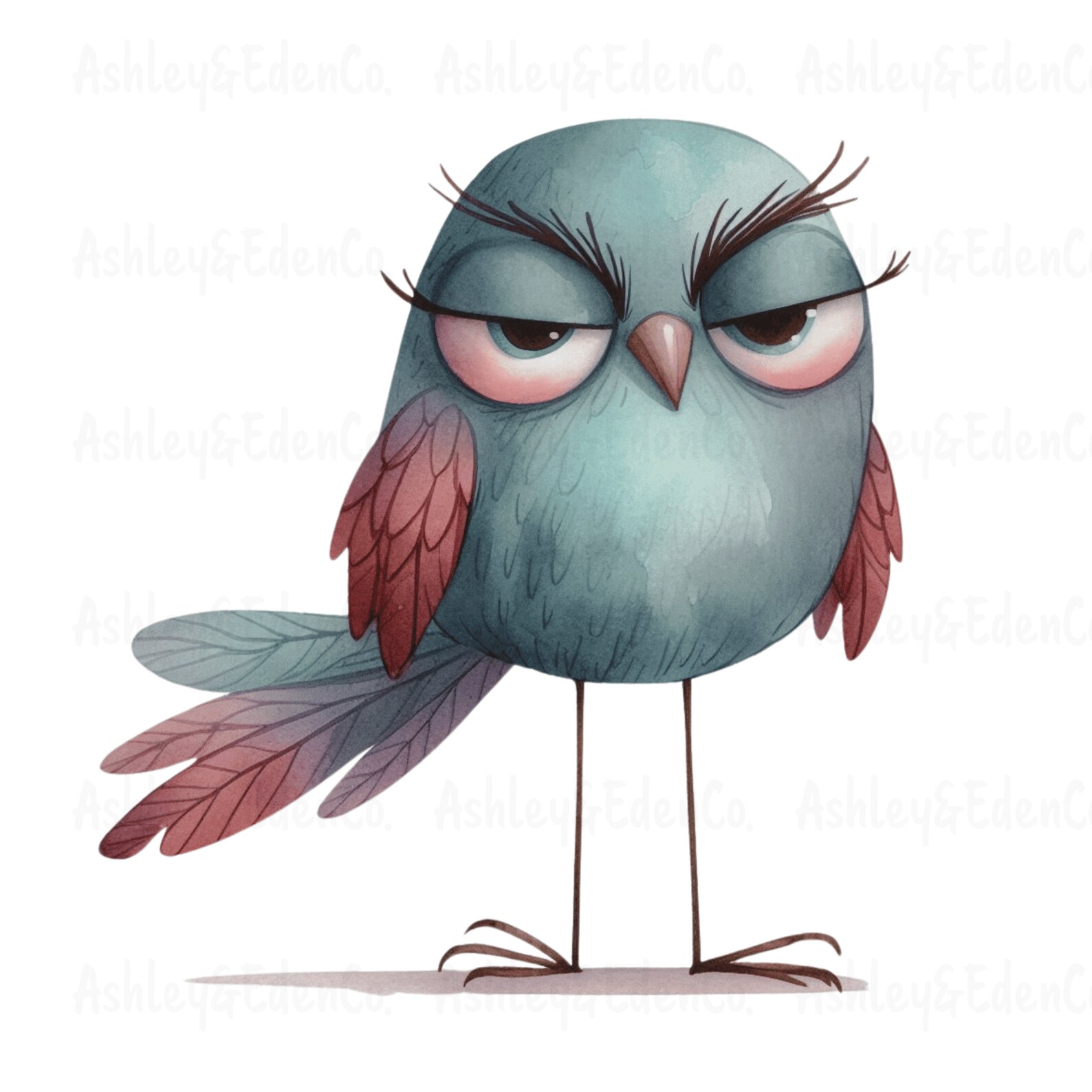 18 Grumpy Birds Clipart, Funny, Angry Birds, Digital Clipart ...