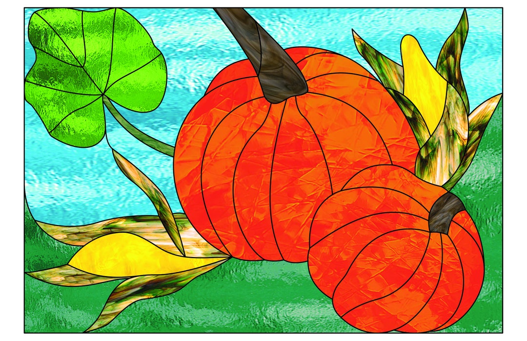 This Stained Glass Pattern Celebrates the Harvest Season and ...