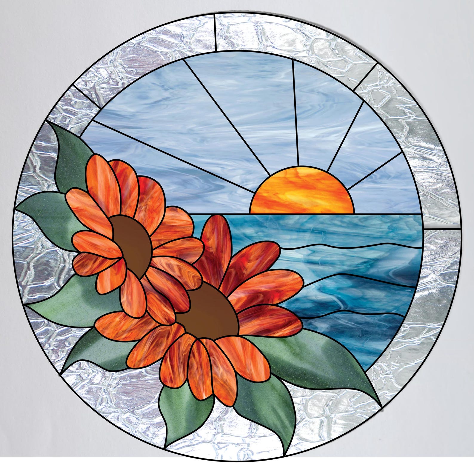 Multi-petaled Flowers, Crafted With Rich Colors of Orange Hues, While ...