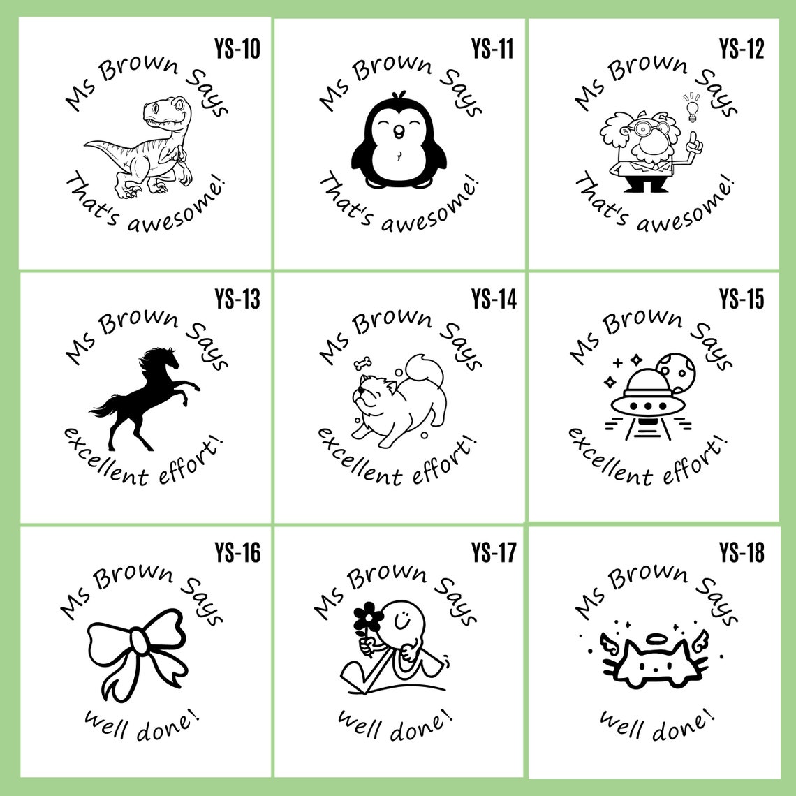 Custom Teacher Stamp, Custom Logo Stamp, Custom Stamp Design, Business ...